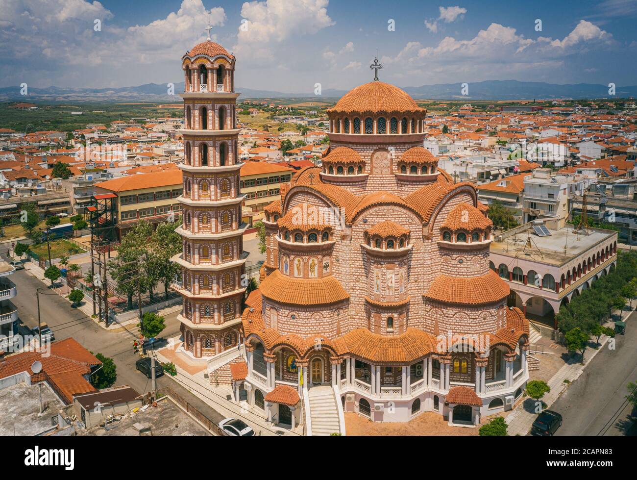 Church of St. George in Nea Moudania, Greece Stock Photo - Alamy