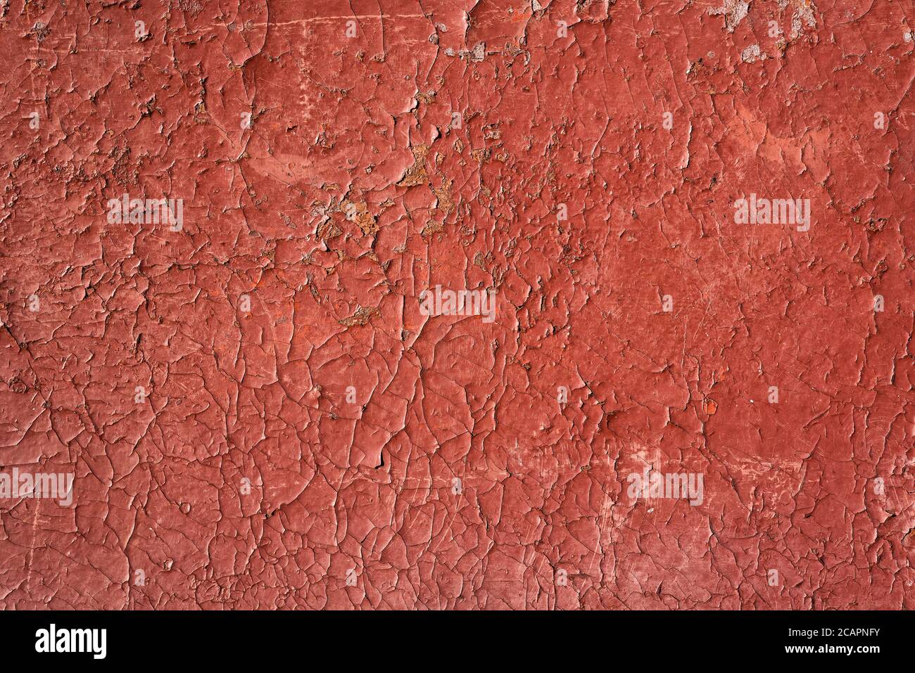 Cracked red paint with rust. Seamless old texture background Stock ...