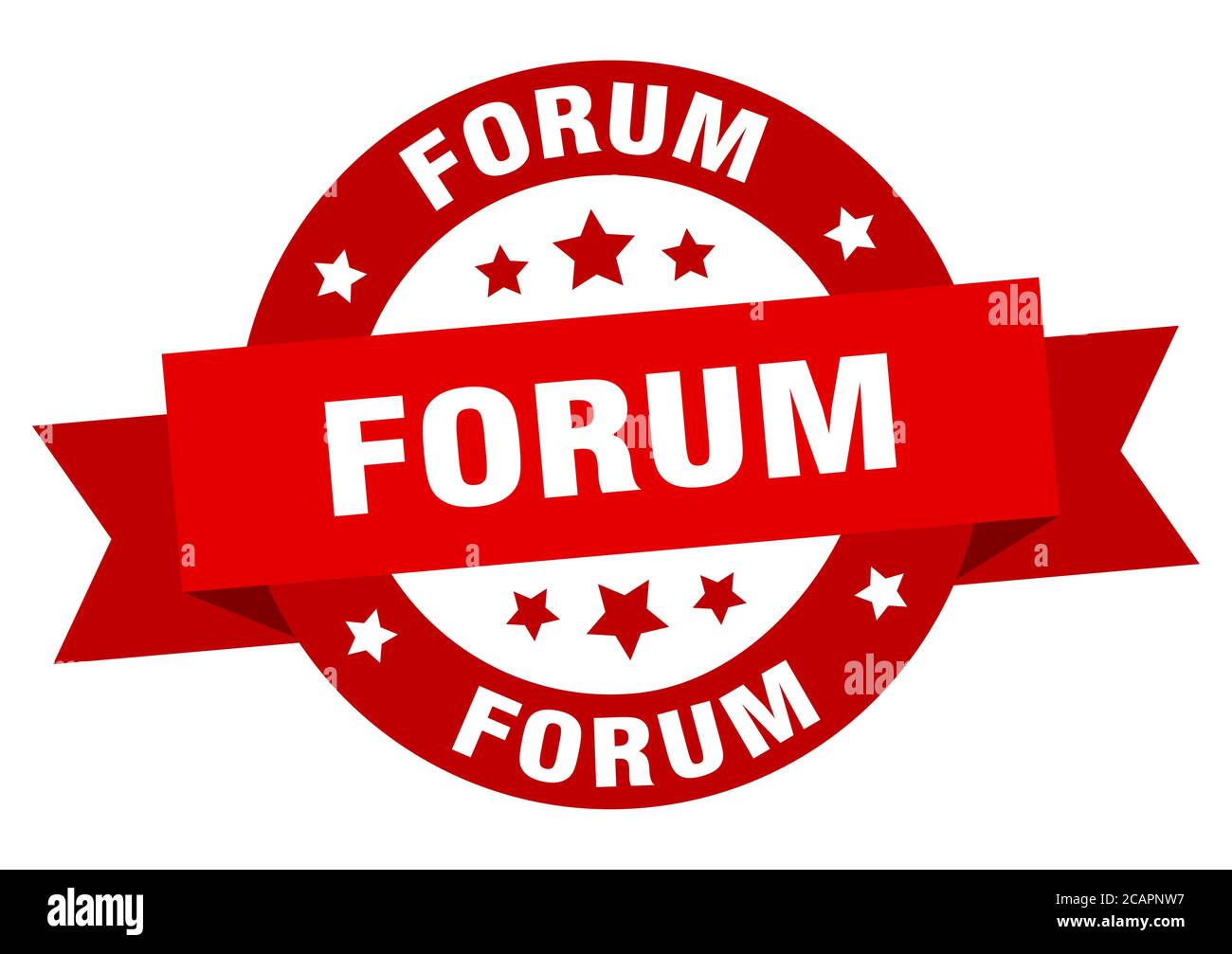 forum round ribbon isolated label. forum sign Stock Vector Image & Art ...