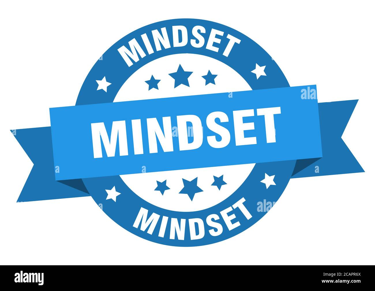mindset round ribbon isolated label. mindset sign Stock Vector Image ...