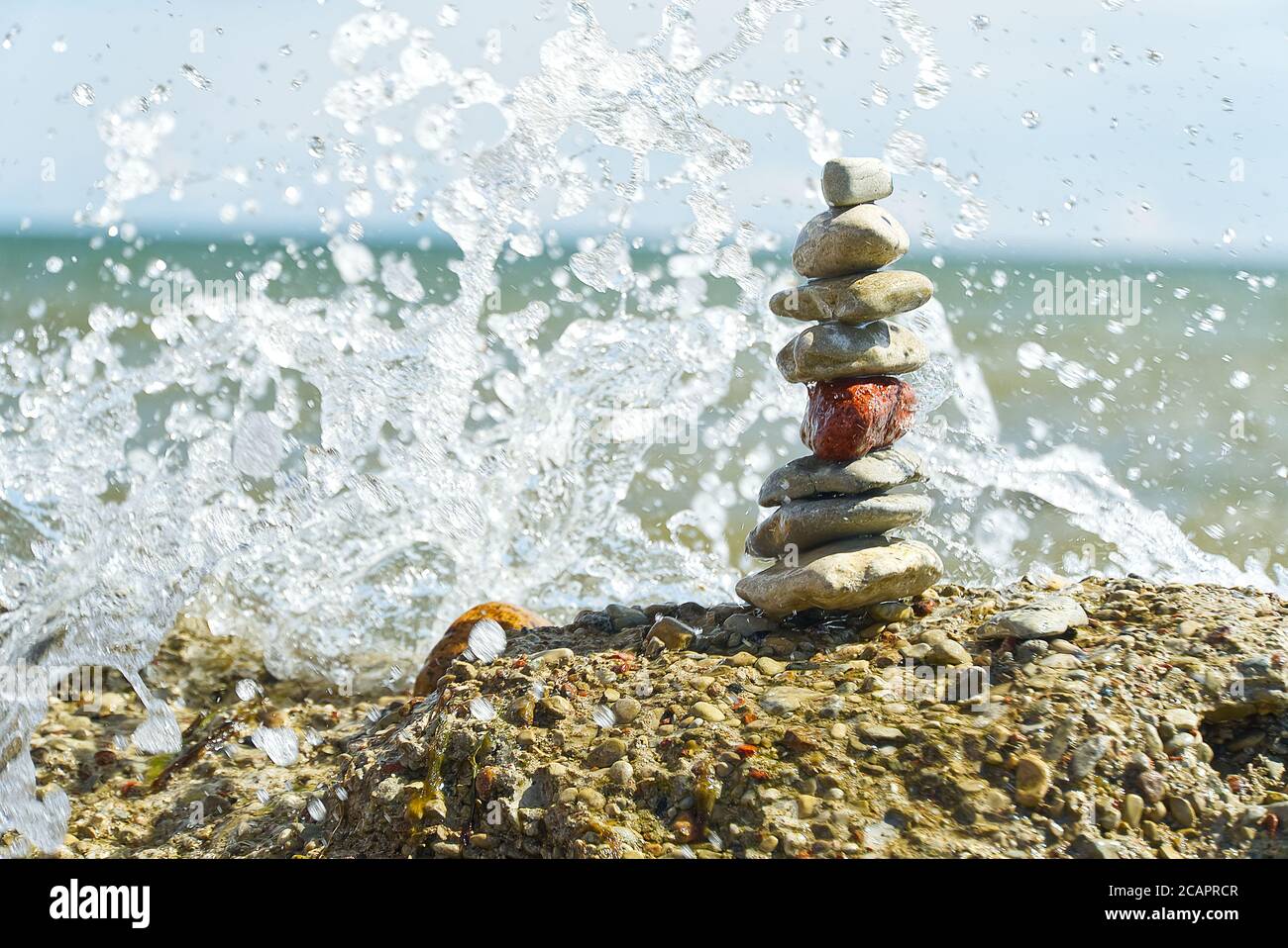 Pebble Stone Tower At The Beach High Resolution Stock Photography and ...