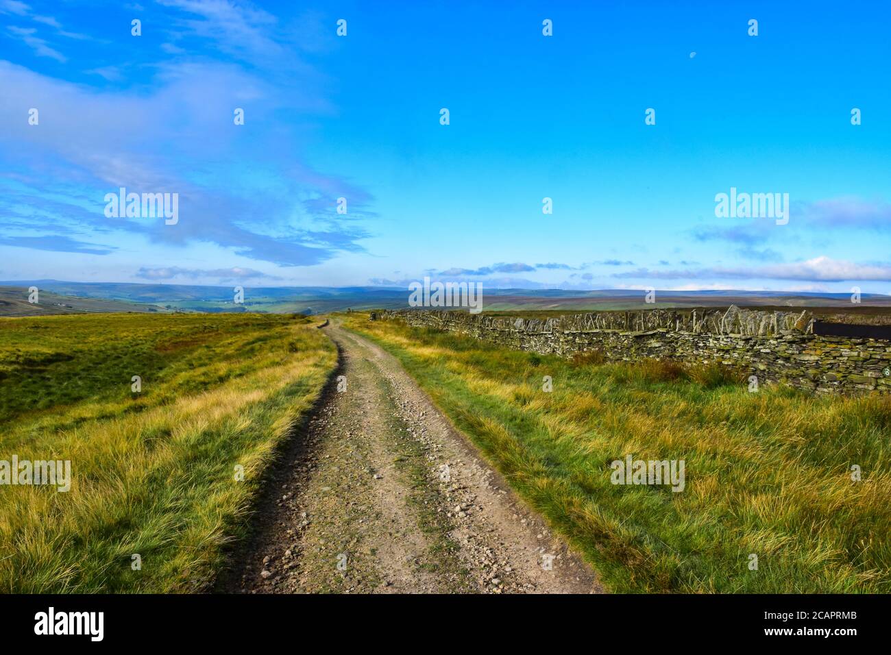 Old Haworth Road, Bronte Country. Pennines, West Yorkshire Stock Photo ... Old Haworth Road, Bronte Country. Pennines, West Yorkshire Stock Photo ...