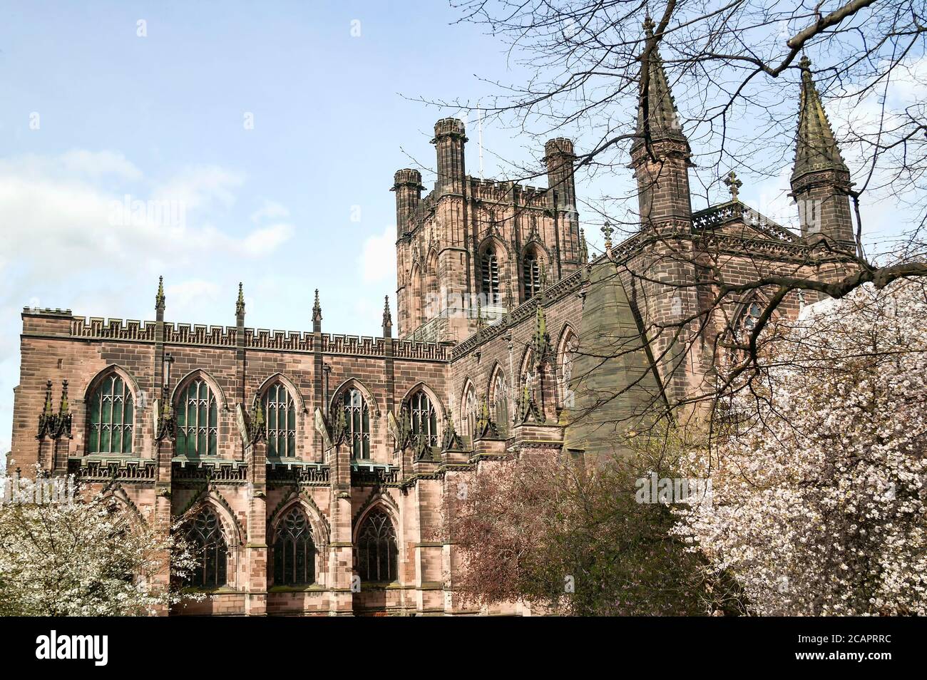 Chester Cathedral England UK was founded in 660AD which is a popular ...