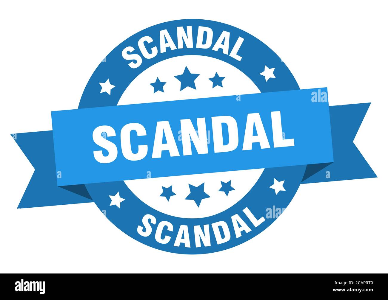 scandal round ribbon isolated label. scandal sign Stock Vector Image ...