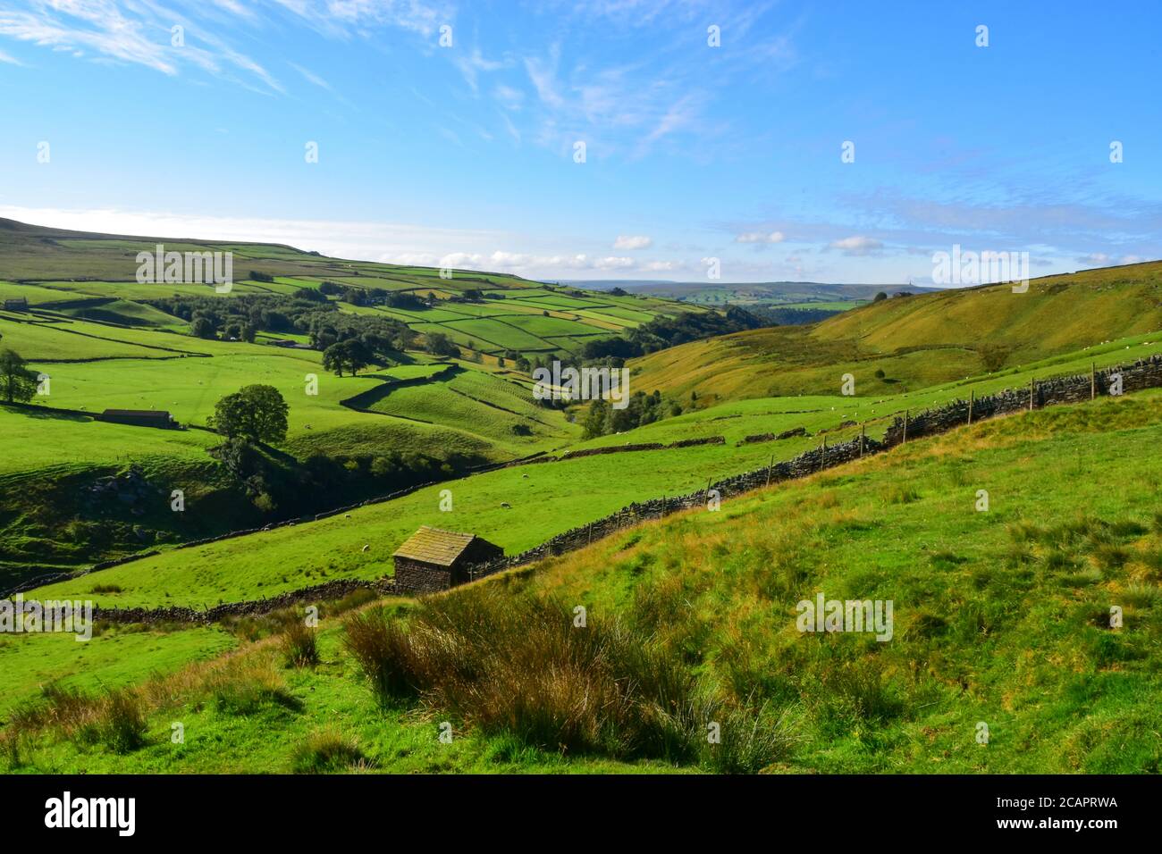 Old Haworth Road, Crimsworth Dean, Hebden Bridge, Pennines, Yorkshire ...