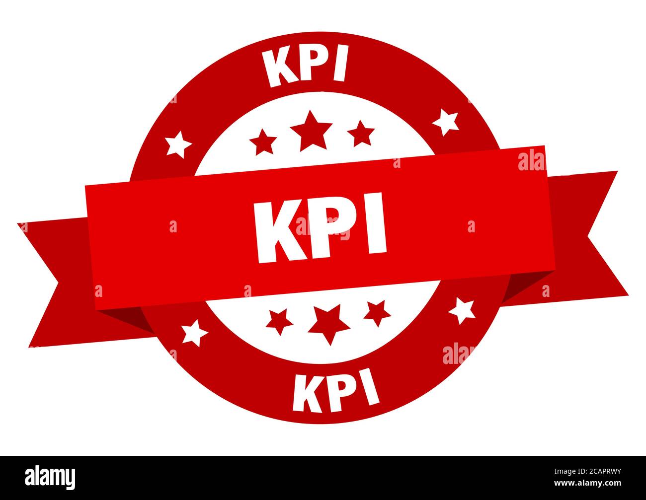 kpi round ribbon isolated label. kpi sign Stock Vector Image & Art - Alamy