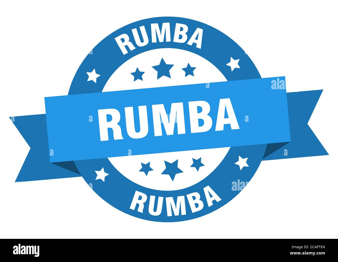 rumba round ribbon isolated label. rumba sign Stock Vector Image & Art ...