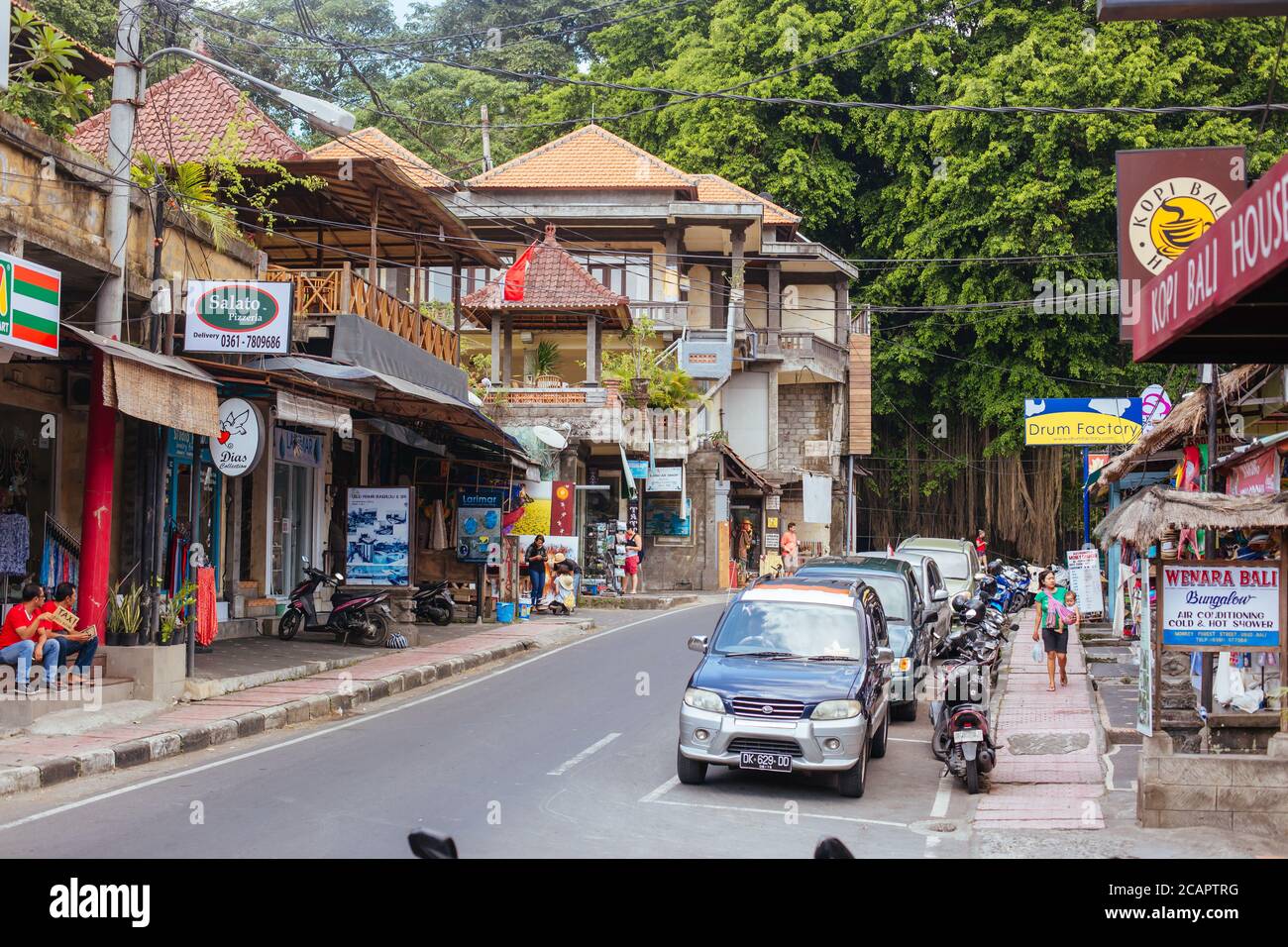 Ubud Street Scene in Bali Indonesia Stock Photo - Alamy