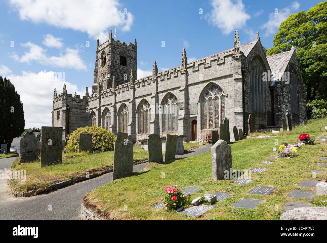 Old Parish church of St. Neot in Cornwall UK Stock Photo - Alamy