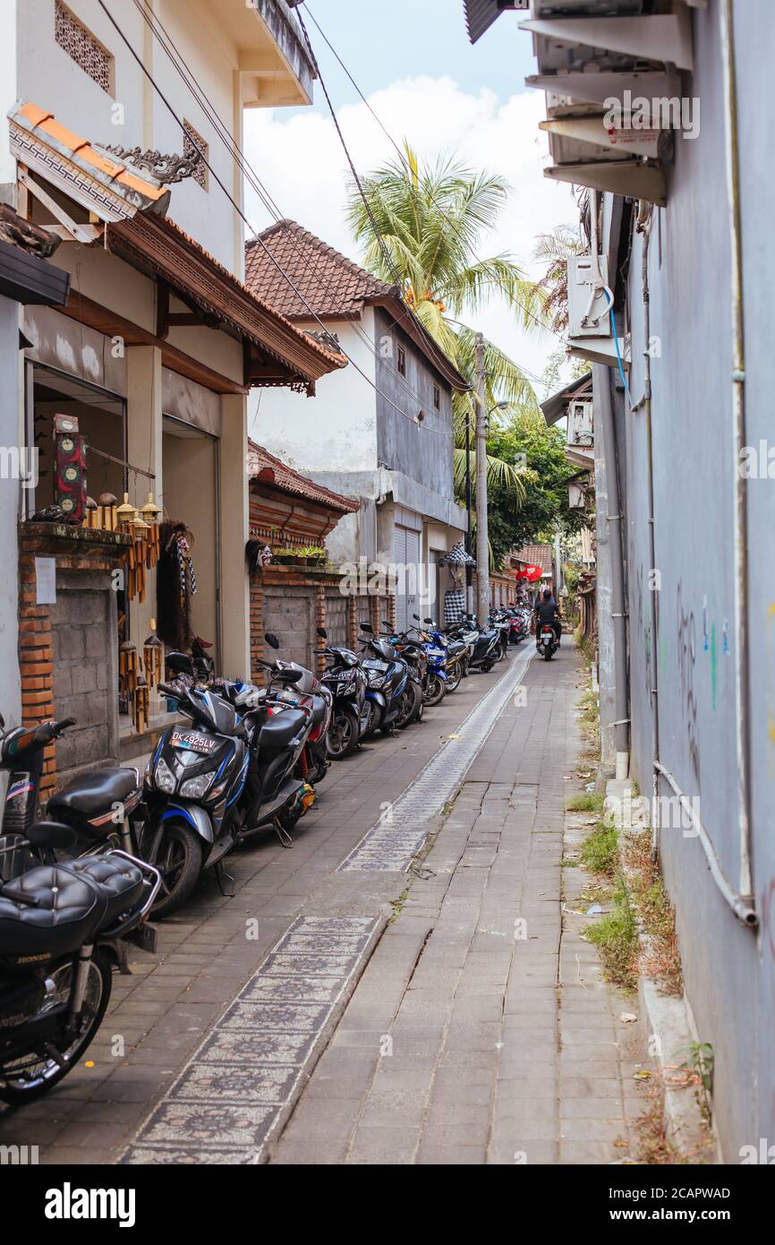 Ubud Street Scene in Bali Indonesia Stock Photo - Alamy