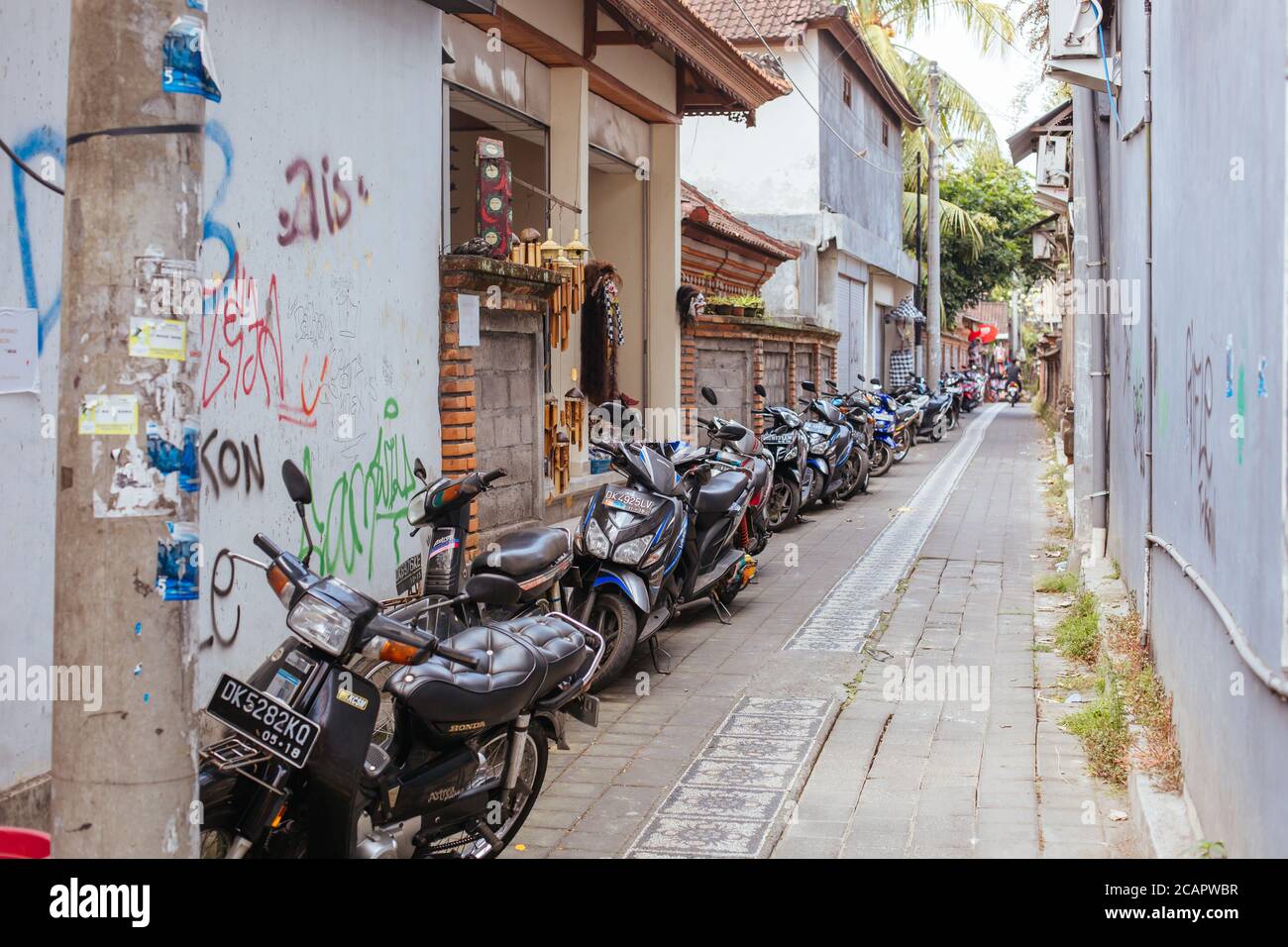 Ubud Street Scene in Bali Indonesia Stock Photo - Alamy