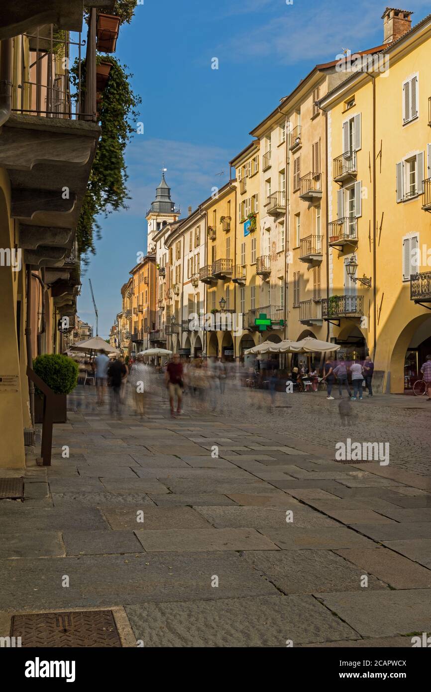 street in the town center of Cuneo in Italy Stock Photo - Alamy