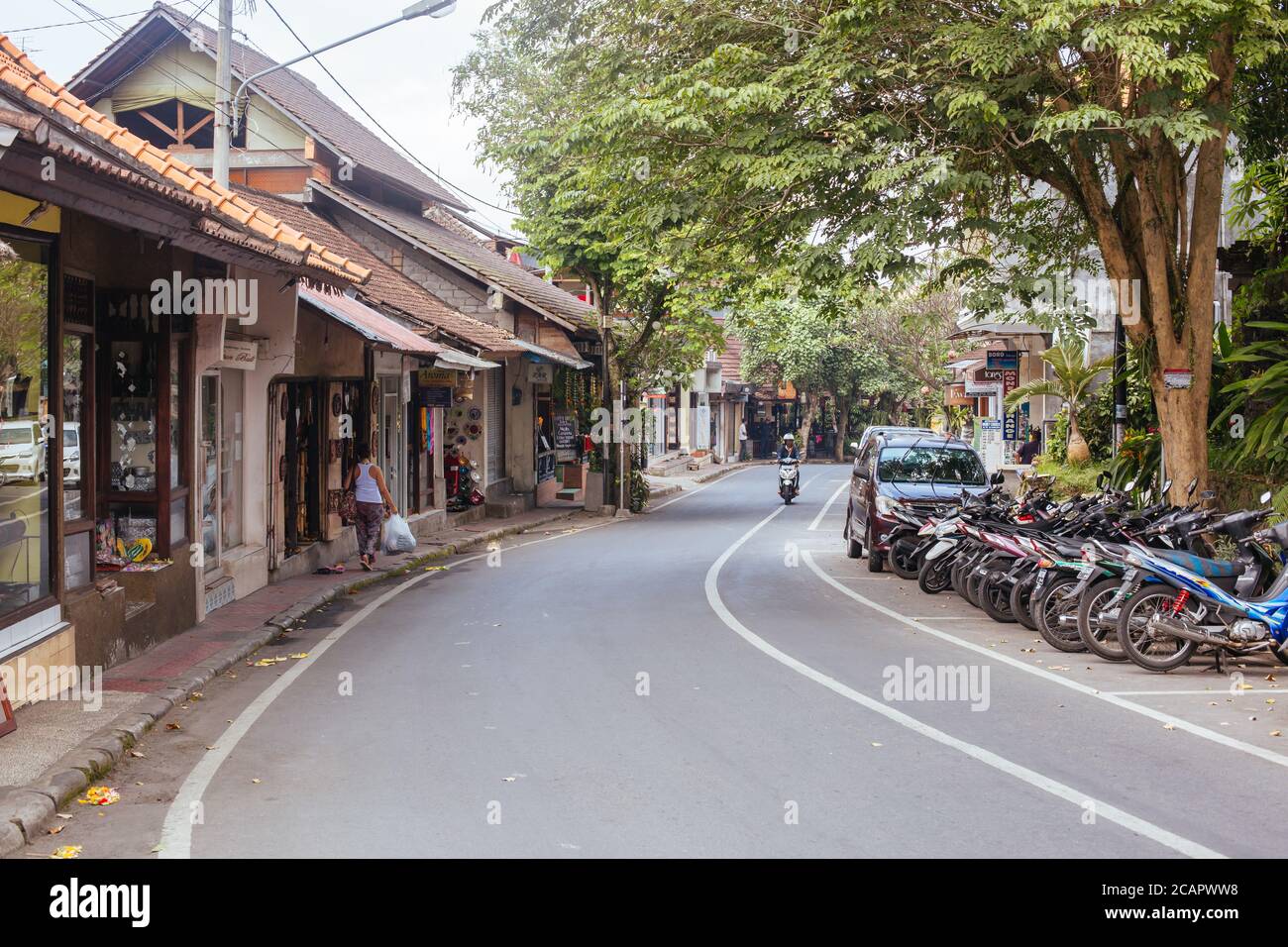Ubud Street Scene in Bali Indonesia Stock Photo - Alamy