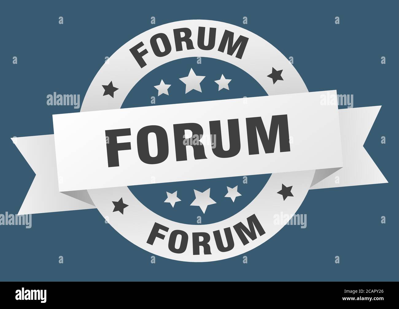 forum round ribbon isolated label. forum sign Stock Vector Image & Art ...