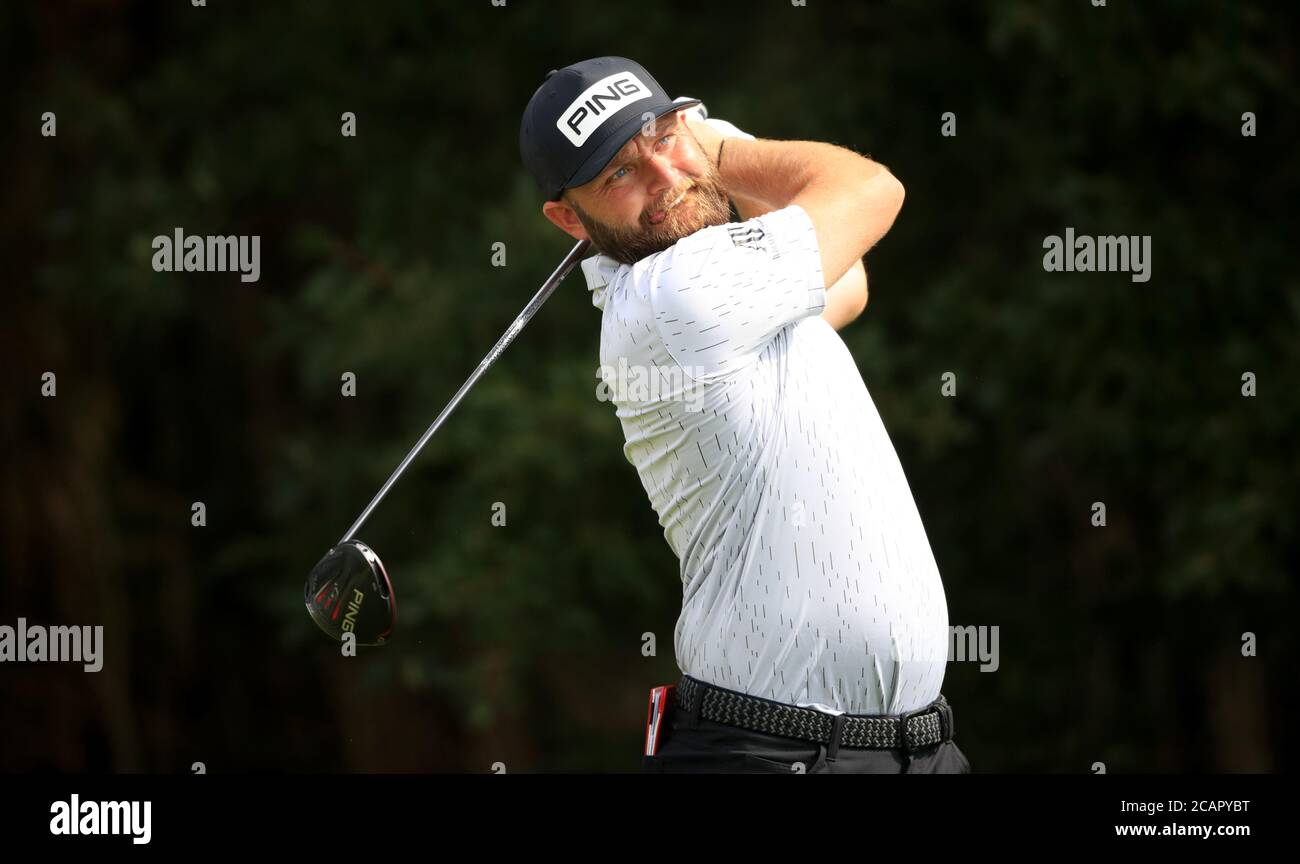 England's Andy Sullivan during day three of the English Championship at ...