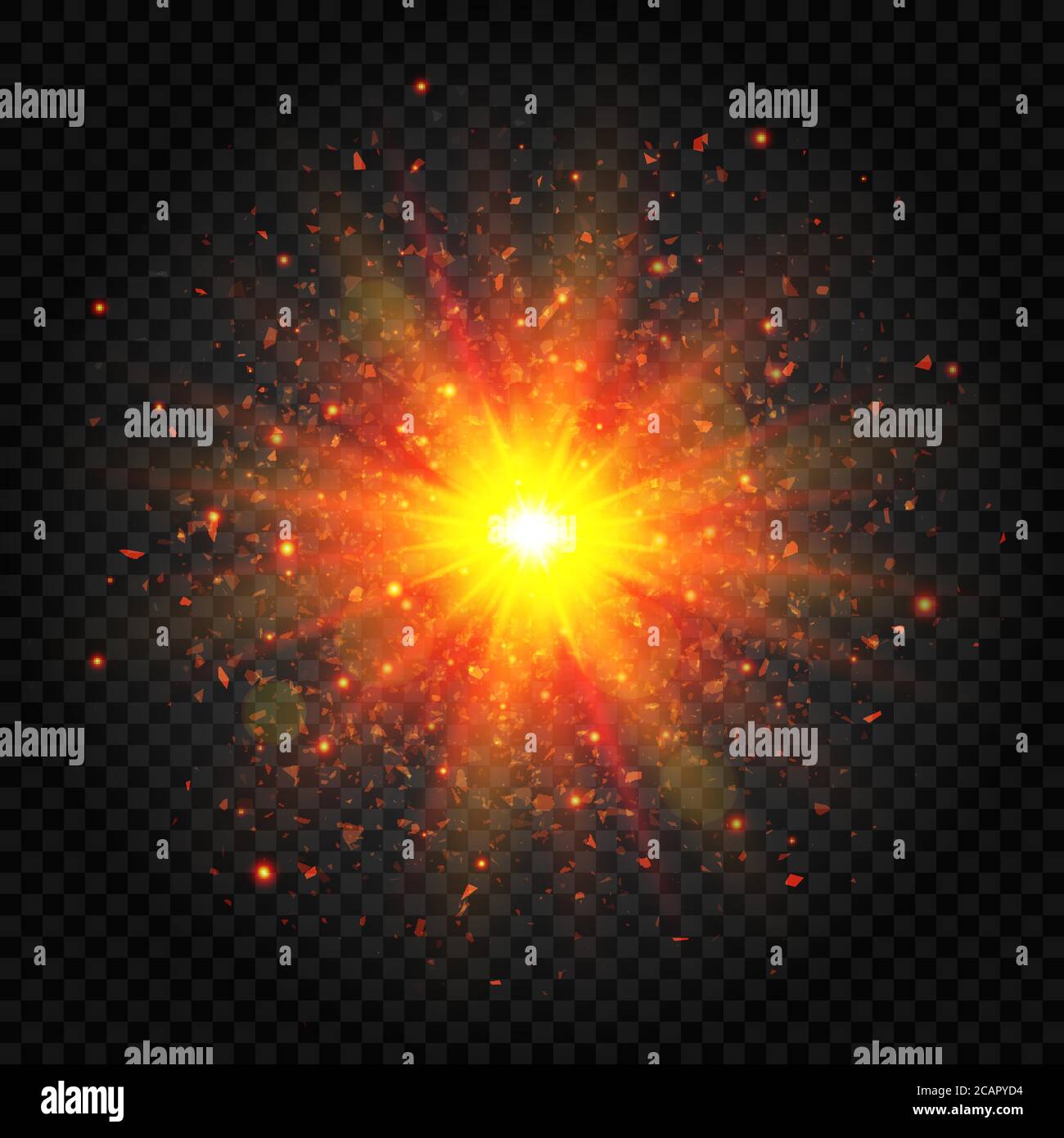 Explosion light. Vector sun flare. Explosion star Vector illustration ...