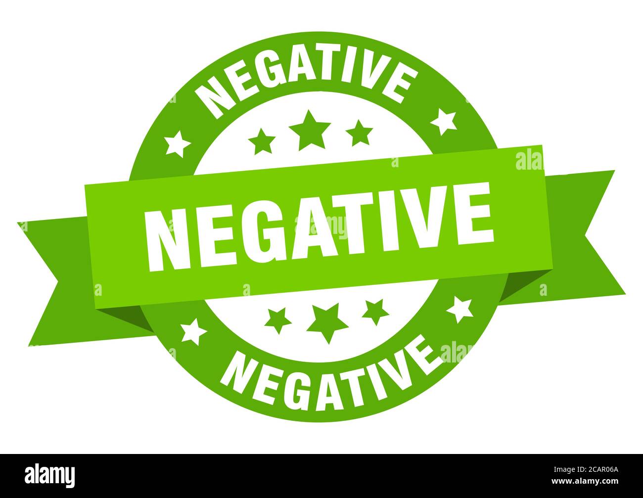 negative round ribbon isolated label. negative sign Stock Vector Image ...