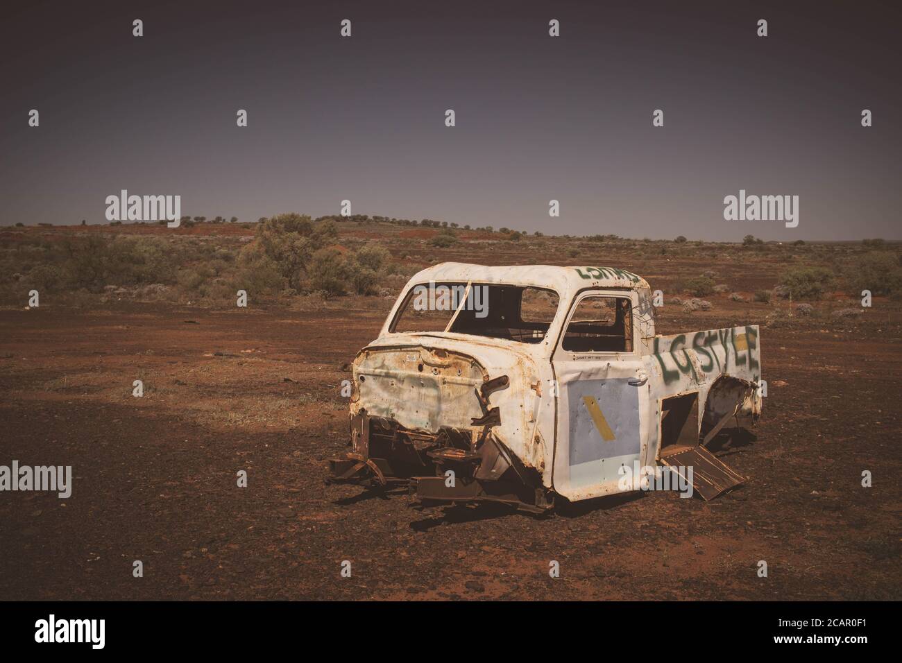 Car wreck In the bush Stock Photo - Alamy