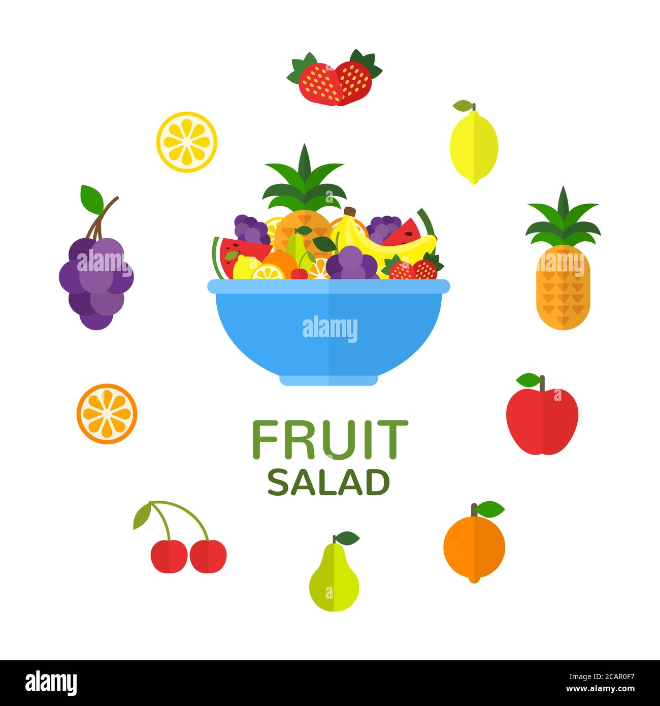 Concept natural ingredients in Stock Vector Images - Alamy