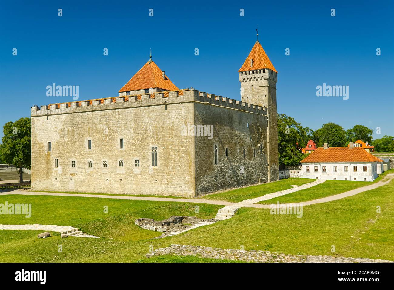 Saaremaa island Castle, Estonia, bishop castle. Fortifications of ...