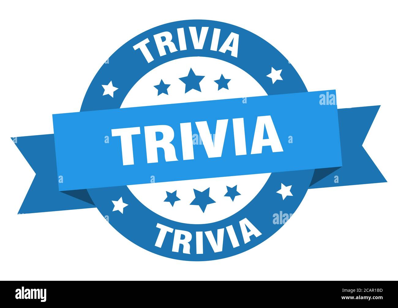 trivia round ribbon isolated label. trivia sign Stock Vector Image ...