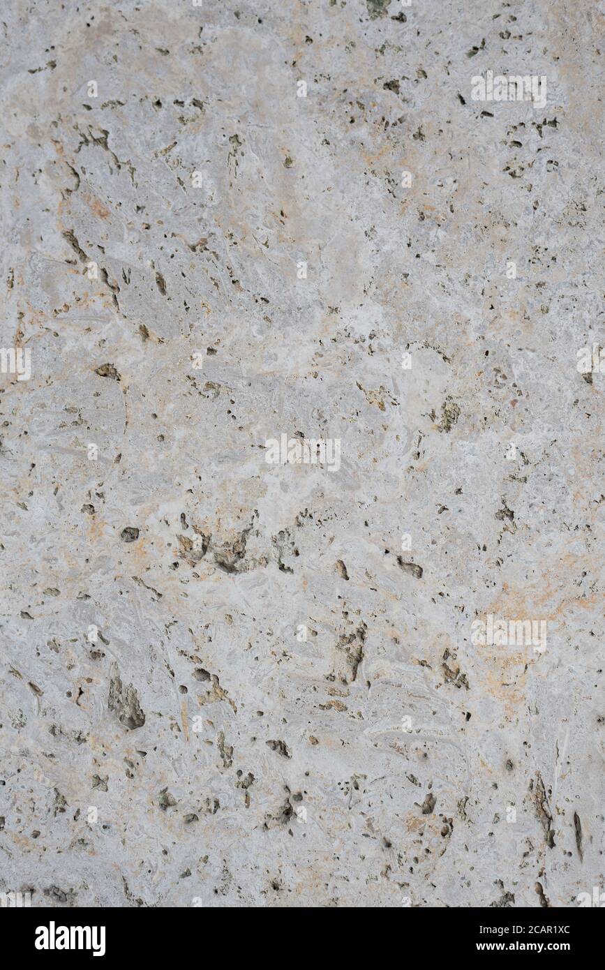 Roughly processed marble slab. Top view. Backgrounds and textures ...