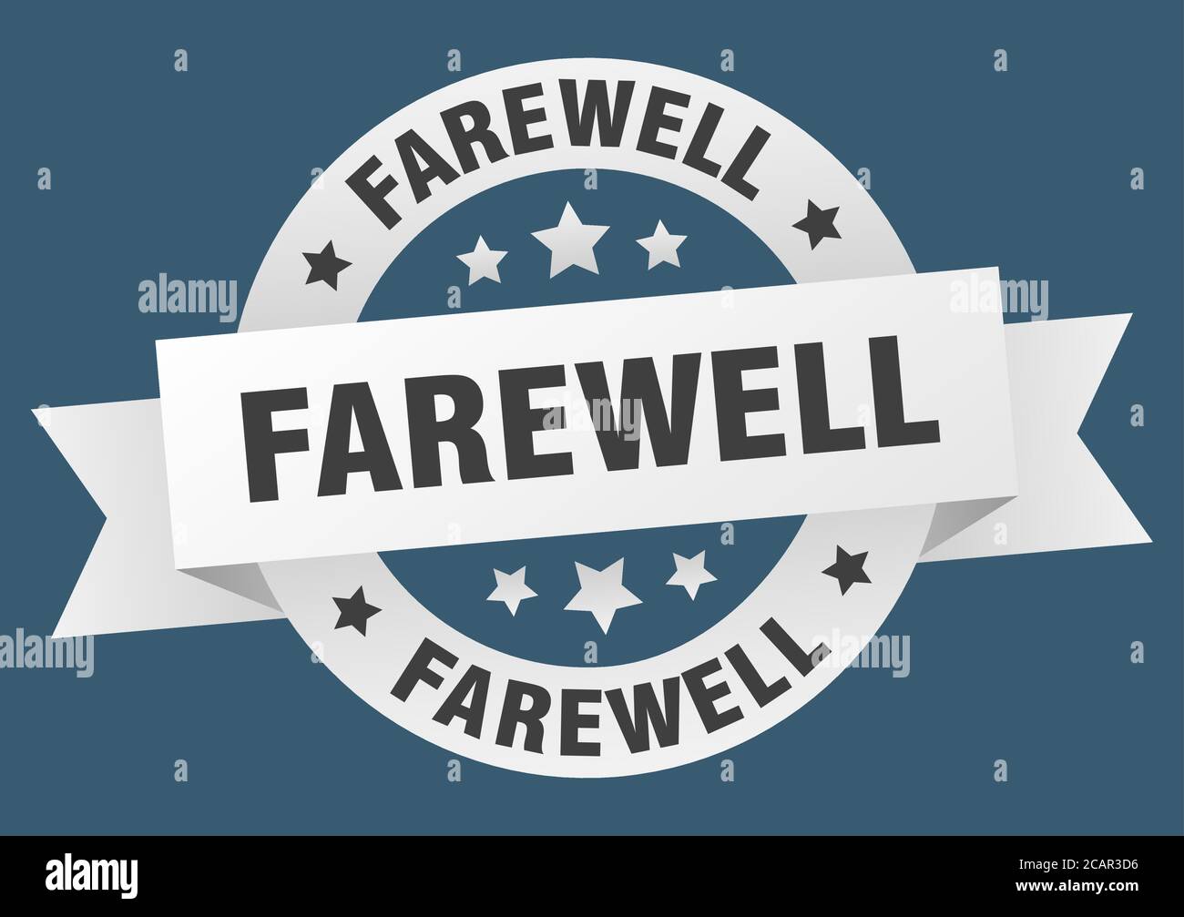 farewell round ribbon isolated label. farewell sign Stock Vector Image ...