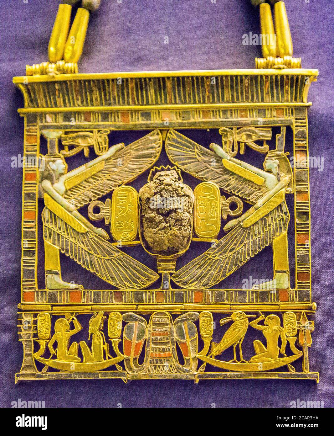 Egypt, Cairo, Egyptian Museum, jewellery found in the royal necropolis ...