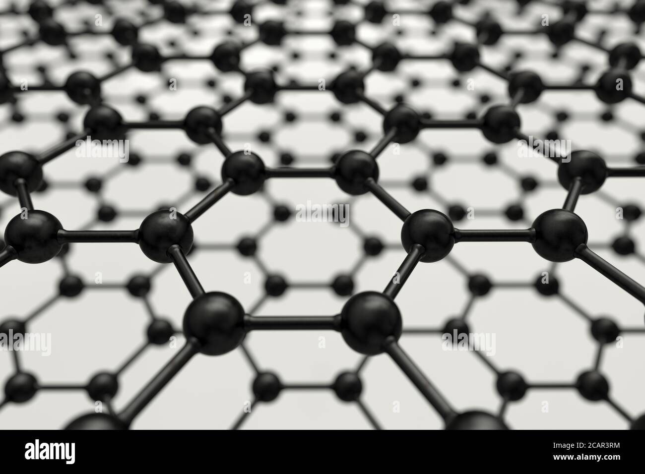 3D rendering of graphene sheets on white surface Stock Photo - Alamy