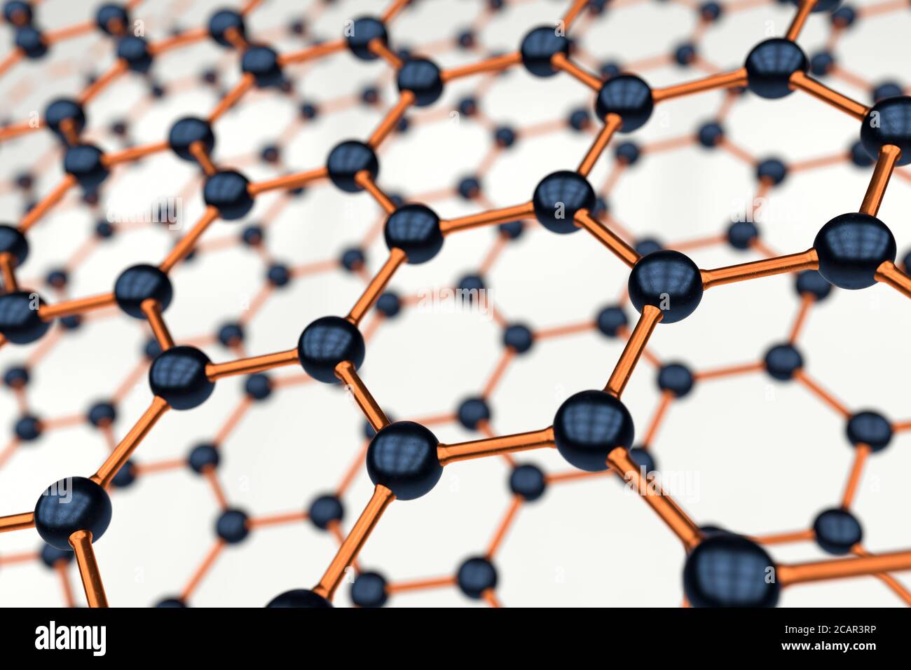 3D rendering of graphene sheets on white surface Stock Photo - Alamy