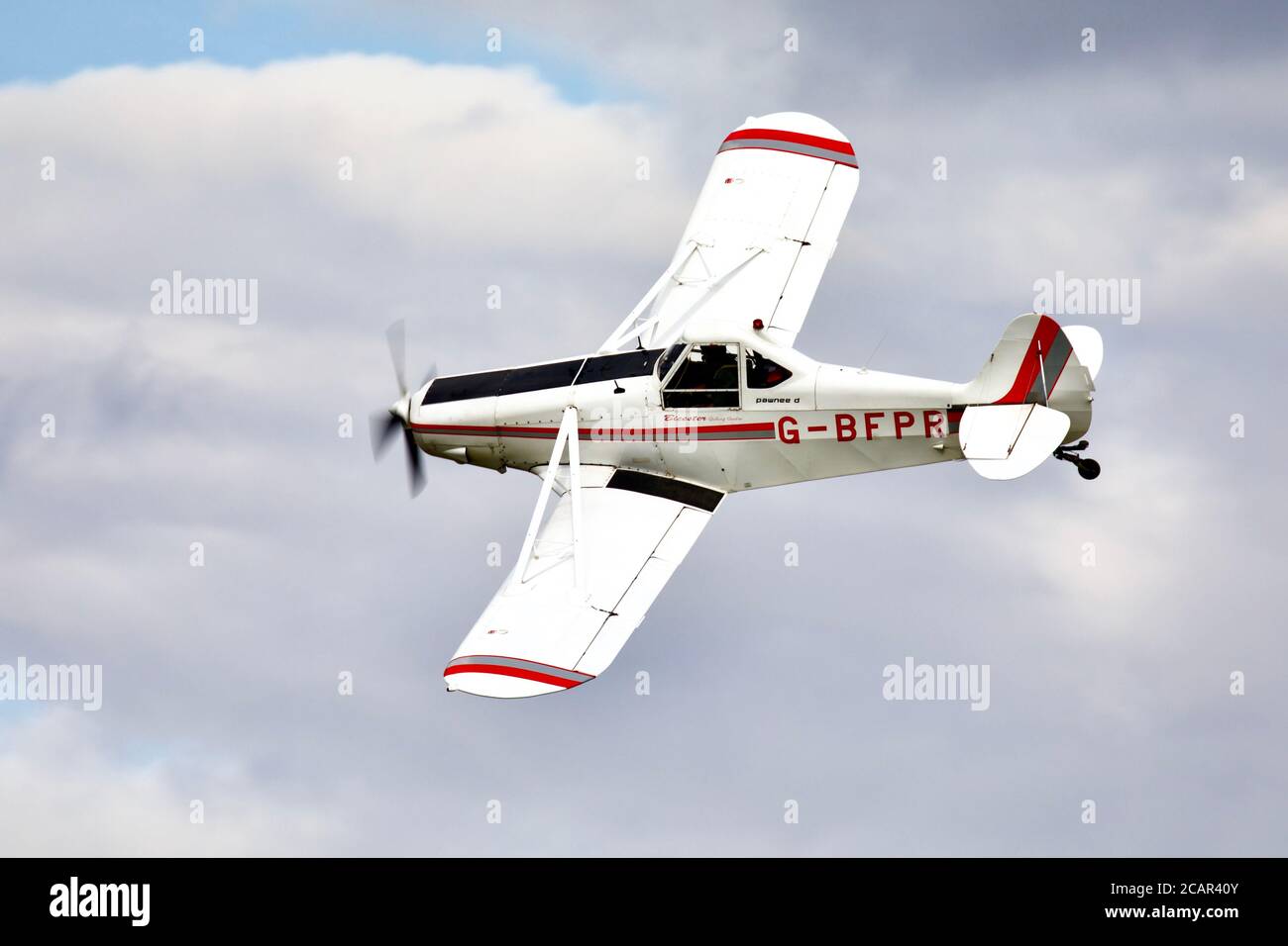Piper PA-25-235 Pawnee (G-BFPR) performing at Shuttleworth Drive-in ...