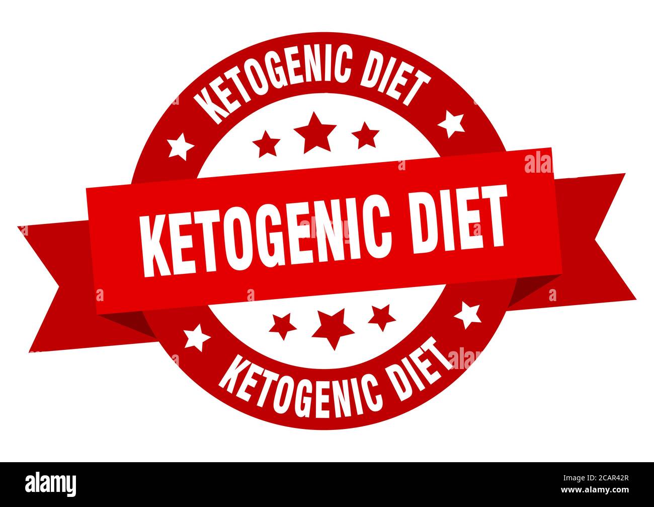 ketogenic diet round ribbon isolated label. ketogenic diet sign Stock ...