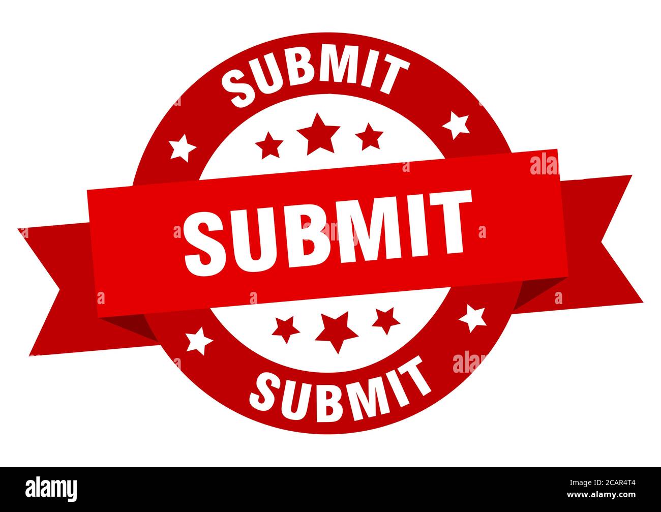 submit round ribbon isolated label. submit sign Stock Vector Image ...