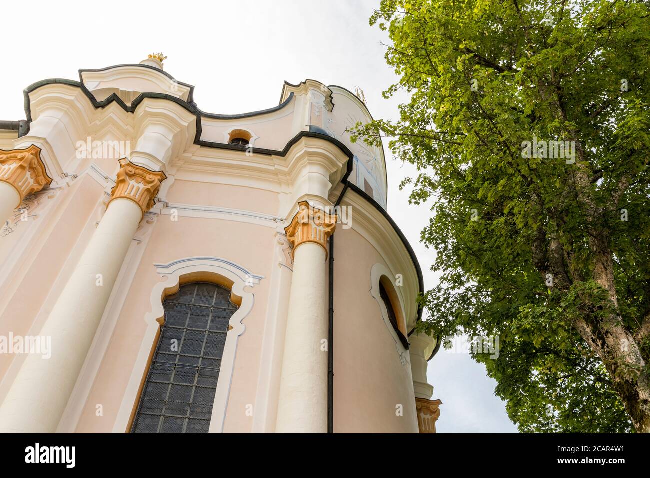 Wies, Germany. The Pilgrimage Church of Wies (Wieskirche), an oval ...