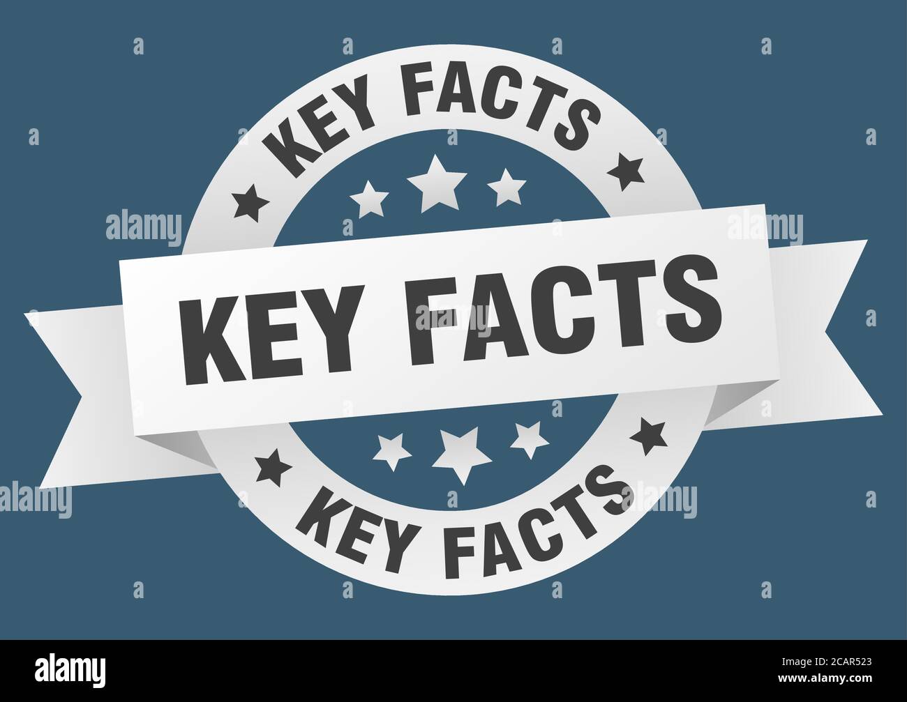 key facts round ribbon isolated label. key facts sign Stock Vector ...