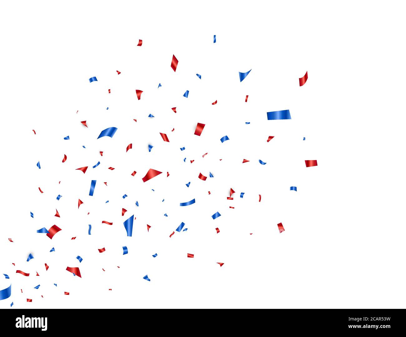 Blue Confetti Falling