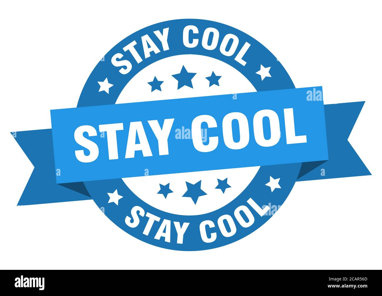 stay cool round ribbon isolated label. stay cool sign Stock Vector ...