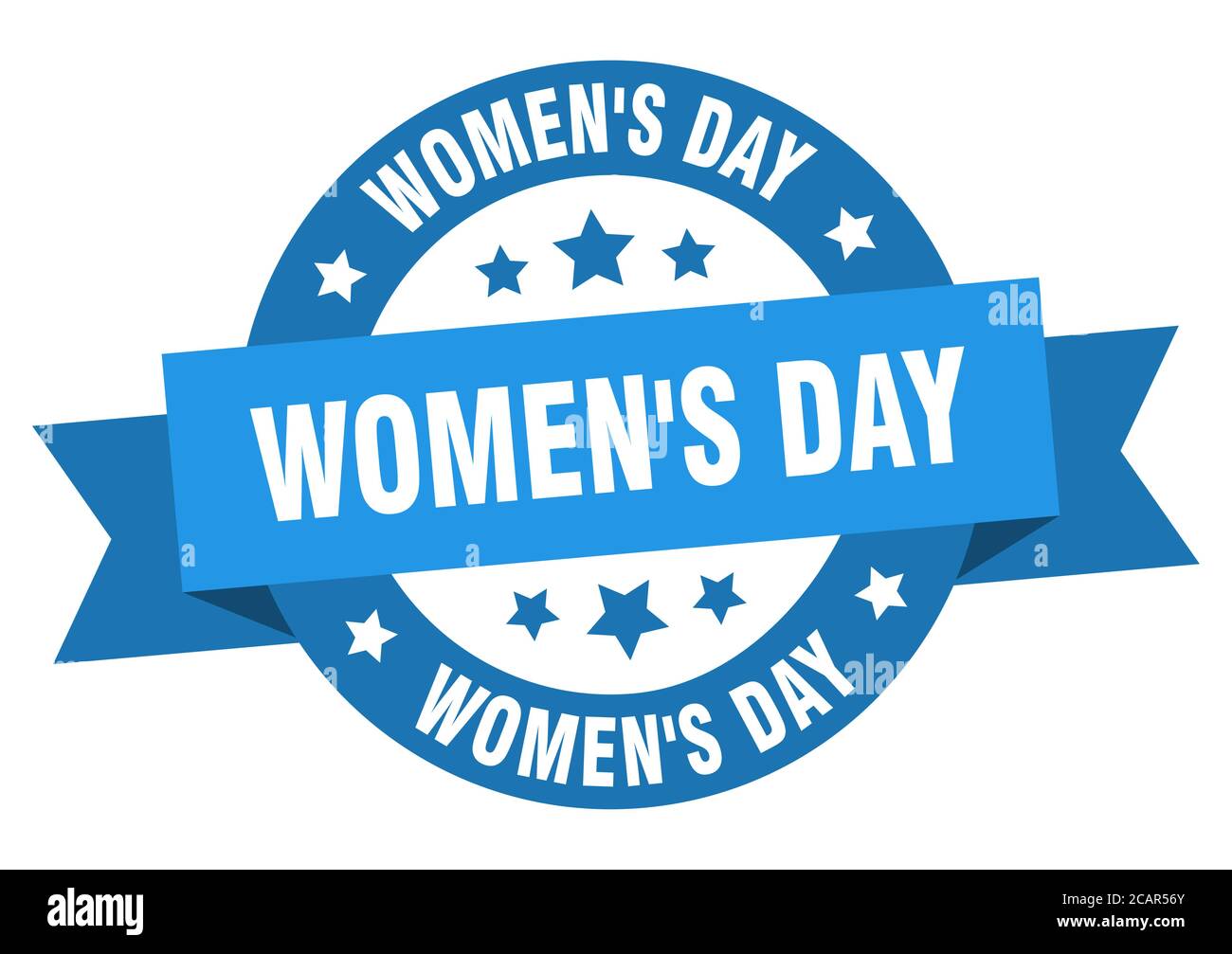 women's day round ribbon isolated label. women's day sign Stock Vector ...