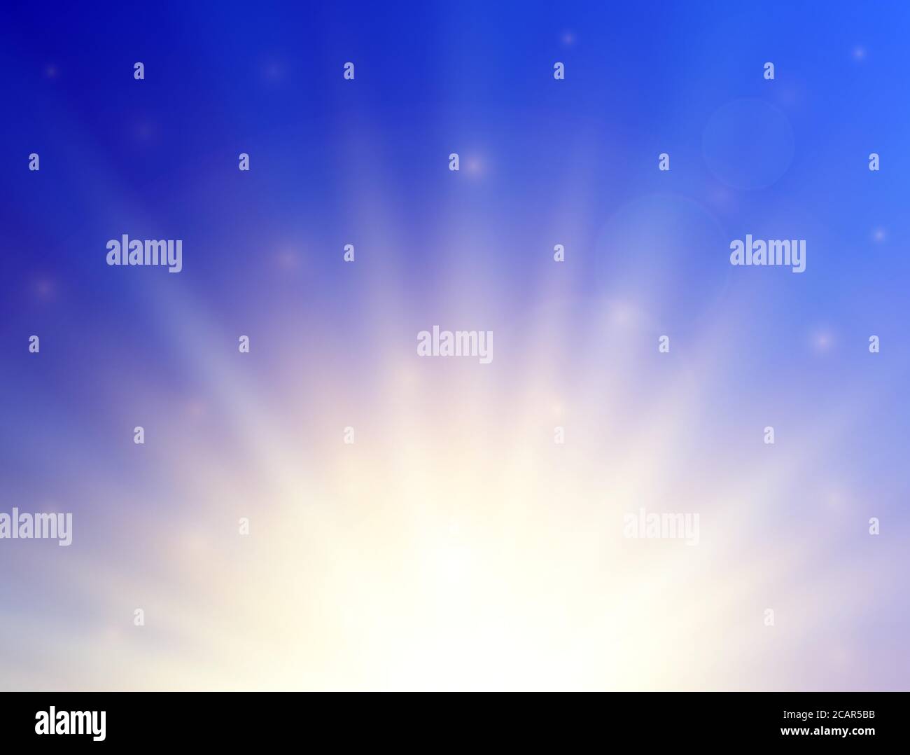 Shining sun with lens flare. Summer background. Vector illustration ...