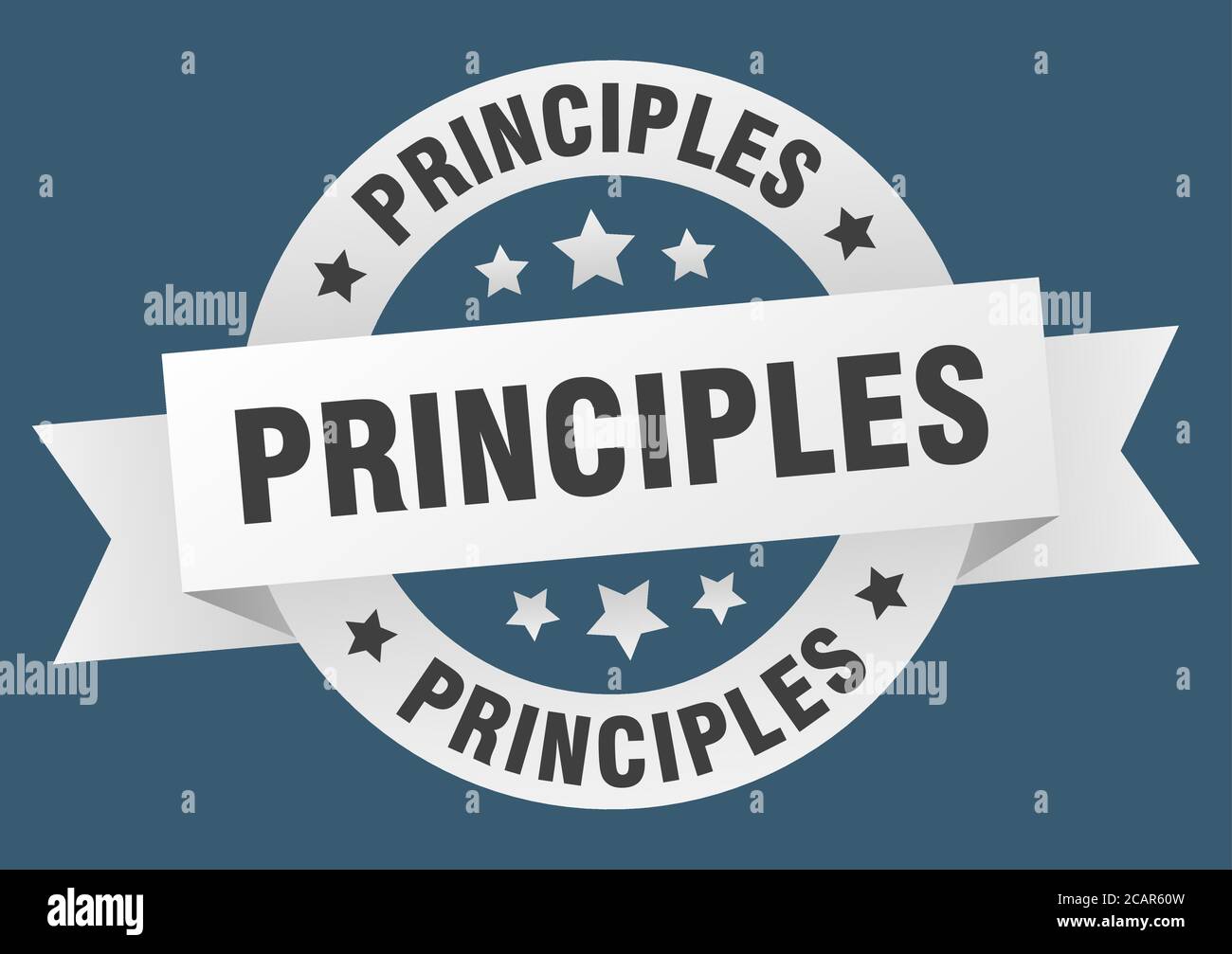 principles round ribbon isolated label. principles sign Stock Vector ...