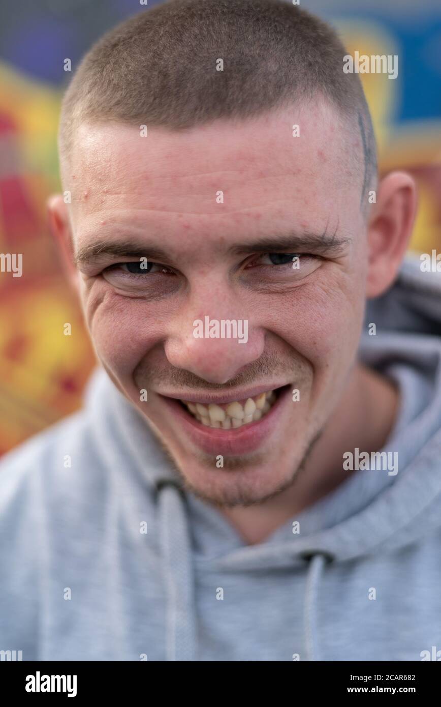 Thief in jacket hood hi-res stock photography and images - Alamy