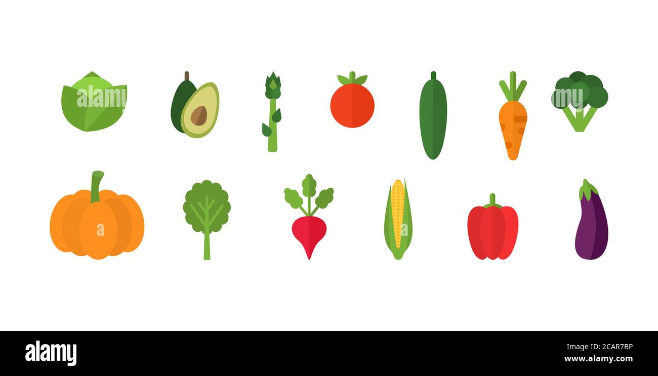 Vegetarian veggie crops farm Stock Vector Images - Alamy