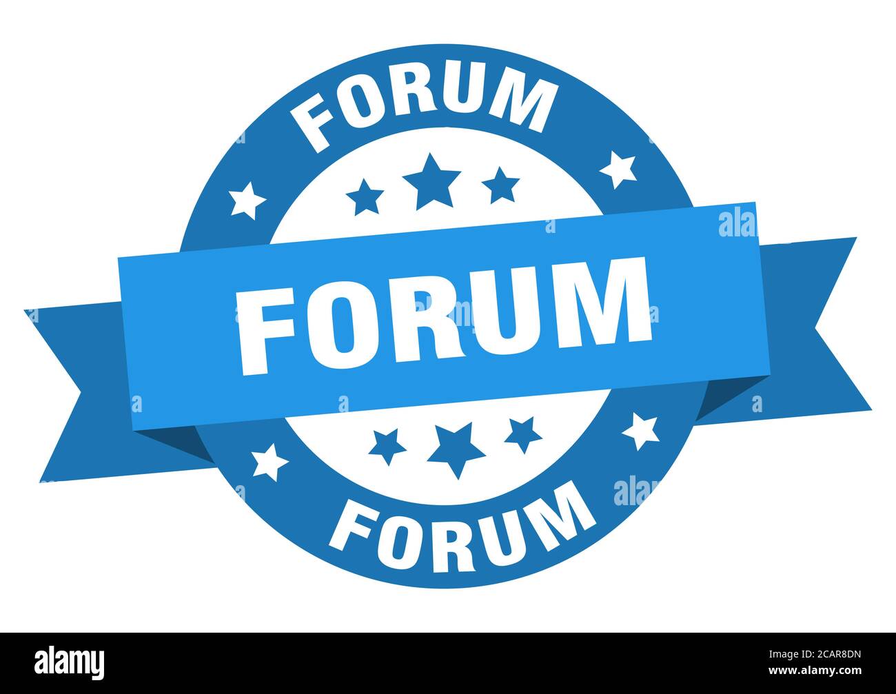 forum round ribbon isolated label. forum sign Stock Vector Image & Art ...