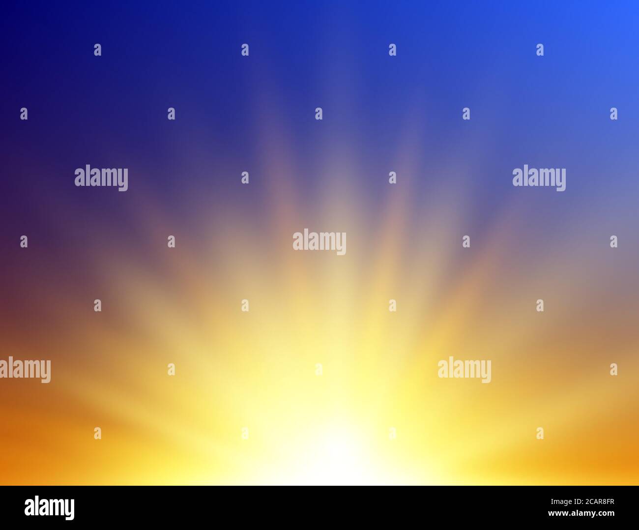 Realistic sunrise background. Abstract summer background Vector ...