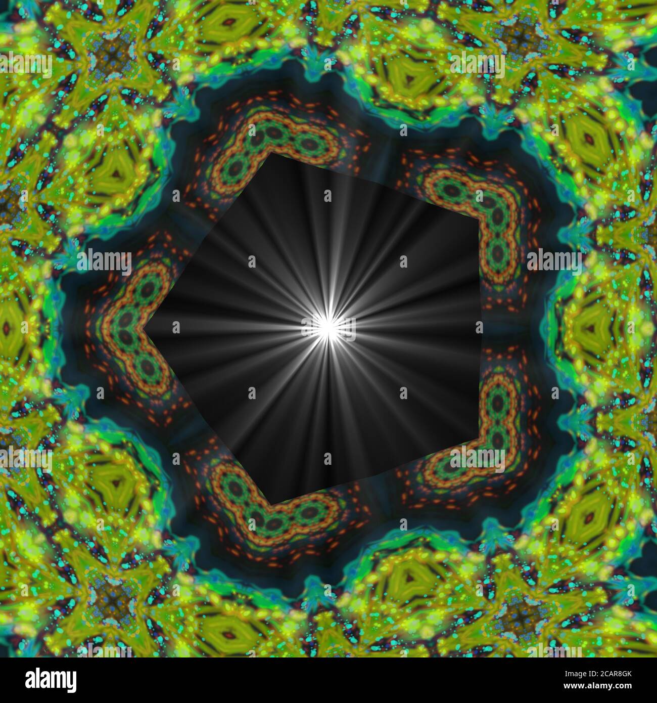 green art supernova stars Abstract ancient geometric with star field ...
