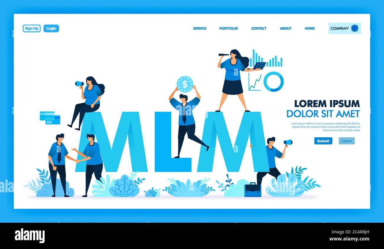 Mlm font Stock Vector Images - Alamy