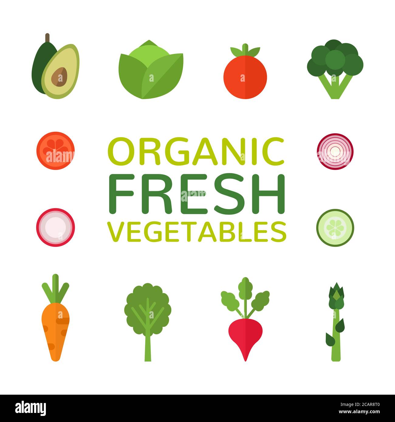 Flat radish design Stock Vector Images - Alamy