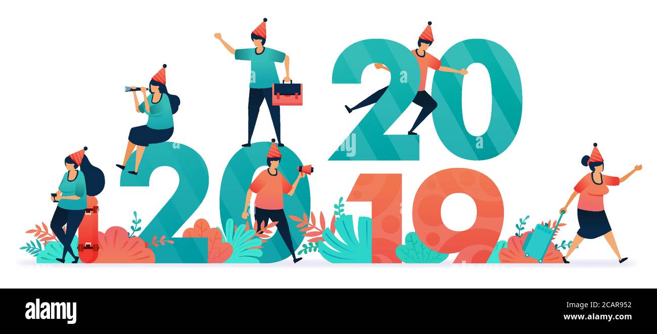 2020 end Stock Vector Images - Alamy