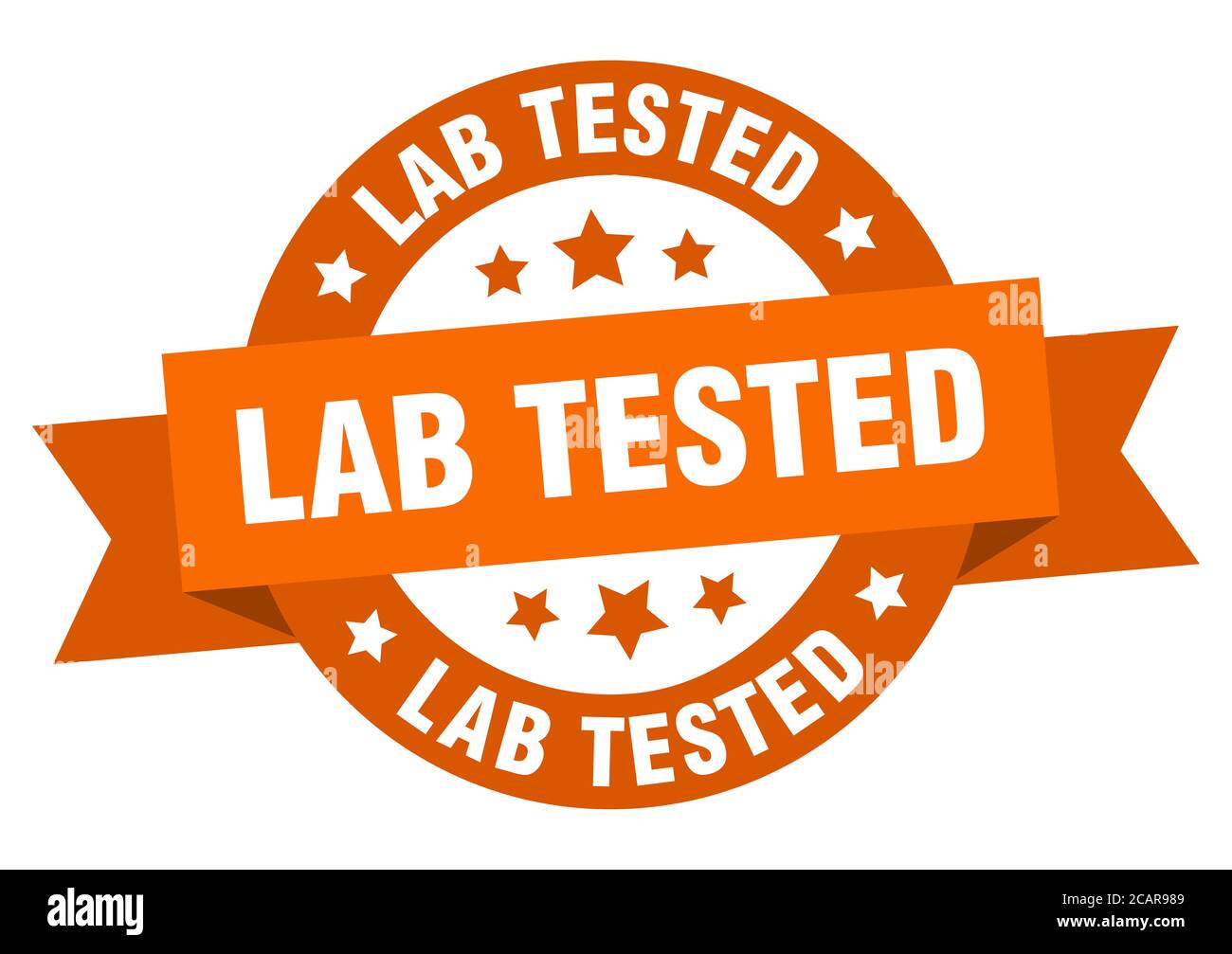lab tested round ribbon isolated label. lab tested sign Stock Vector ...