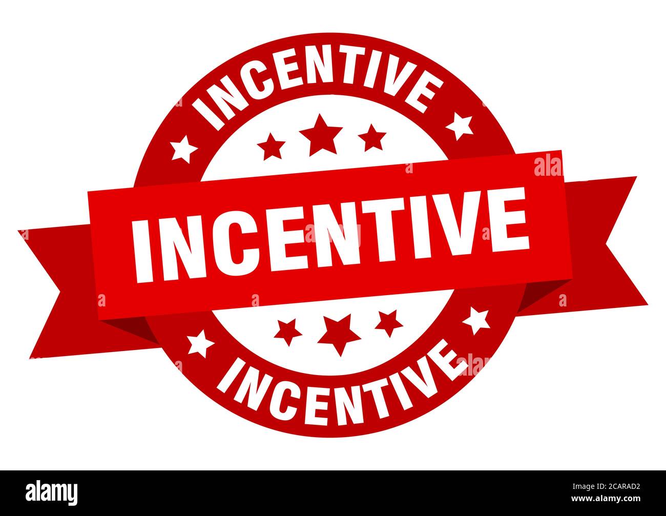 incentive round ribbon isolated label. incentive sign Stock Vector ...